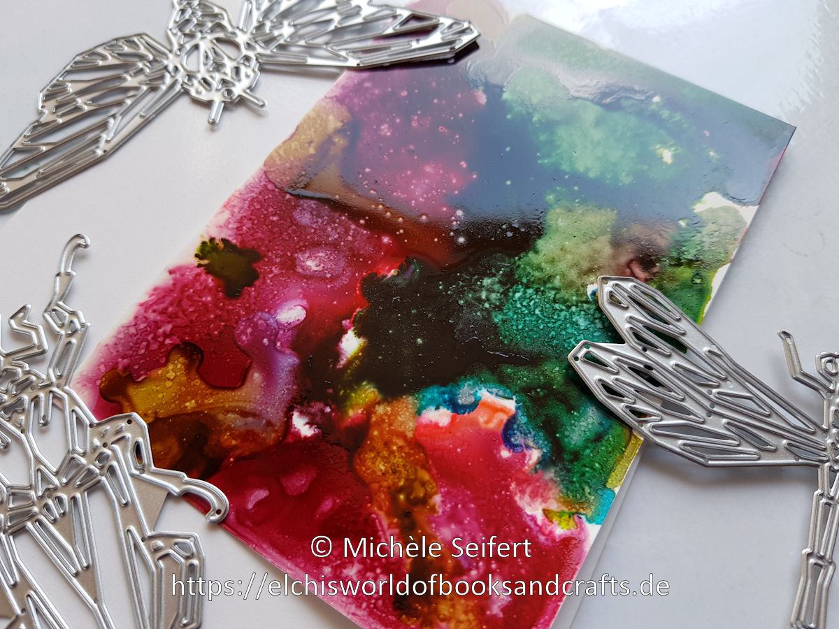 Geo Insect + Alcohol Inks – stamping-fairies – Der Blog